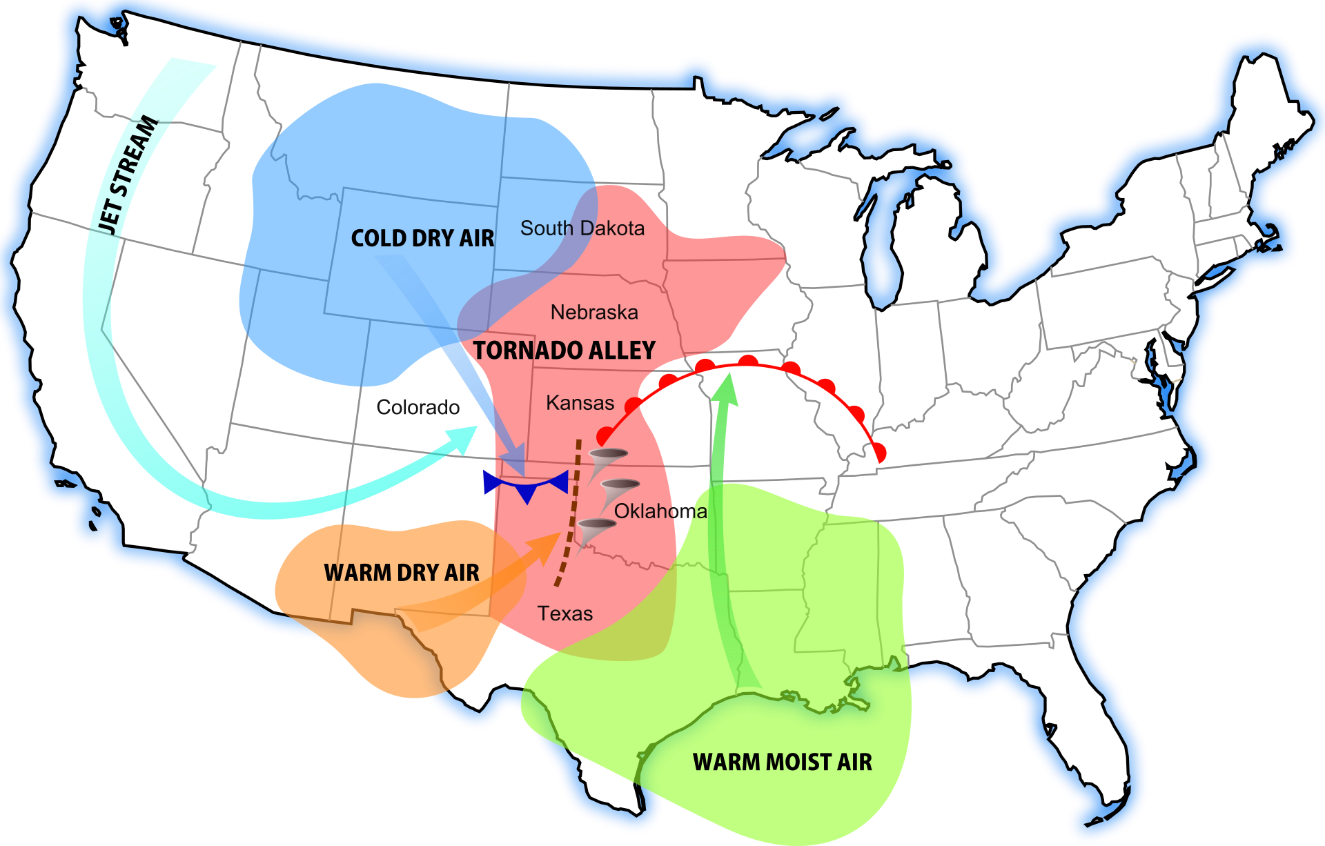 Understanding Storm Boundaries: Drylines, Warm Fronts, Cold Fronts, and ...